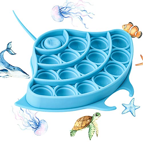 Mini Stingray Push Pop Bubble Fidget Sensory Toy Stress Reducer Fidget ...